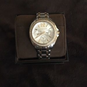 Women's Silver Michael Kors Glitz Watch on Poshmark